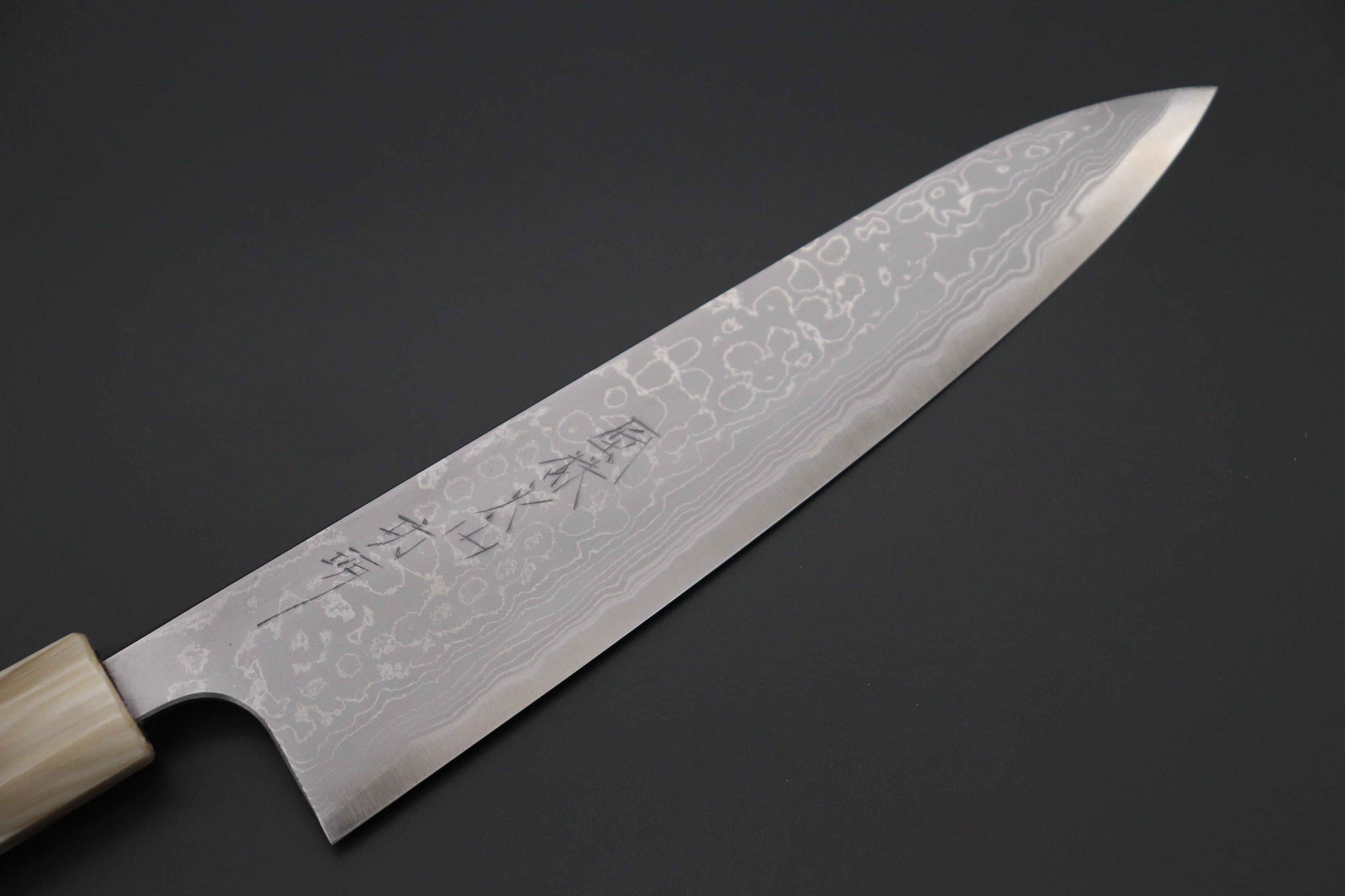 Fu-Rin-Ka-Zan Aogami Super Custom Damascus Series Wa Gyuto Knife